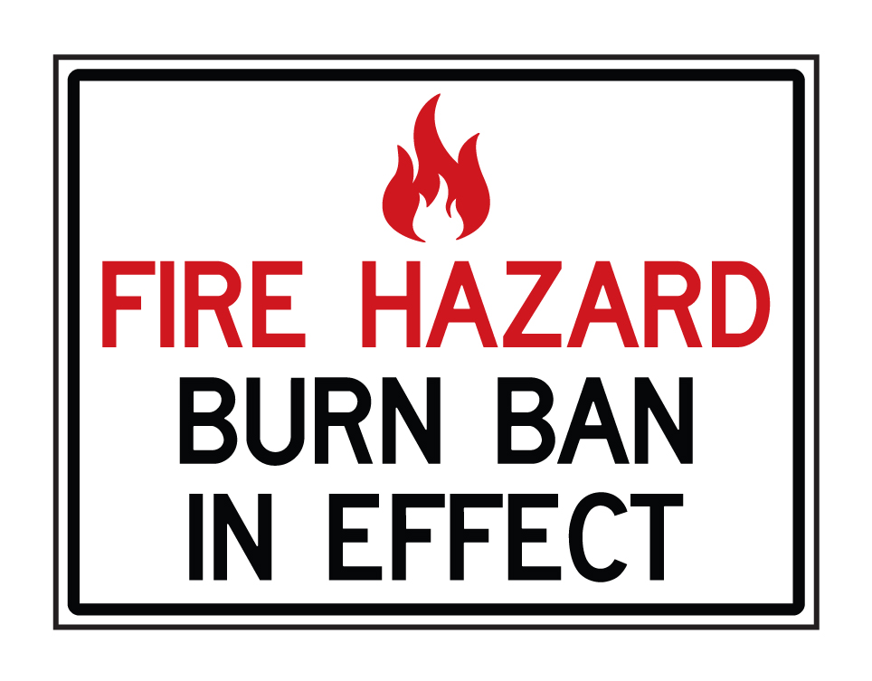 Yard Signs :: Yard Sign - Coroplast - Burn Ban 2