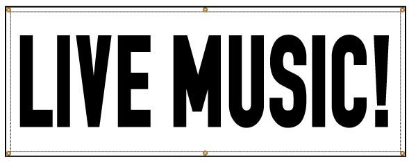 Live Music Sign