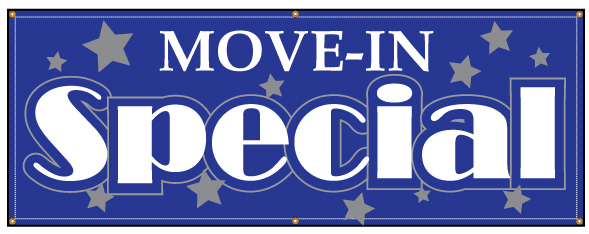 Buy our "Move-In Special" banner from Signs World Wide