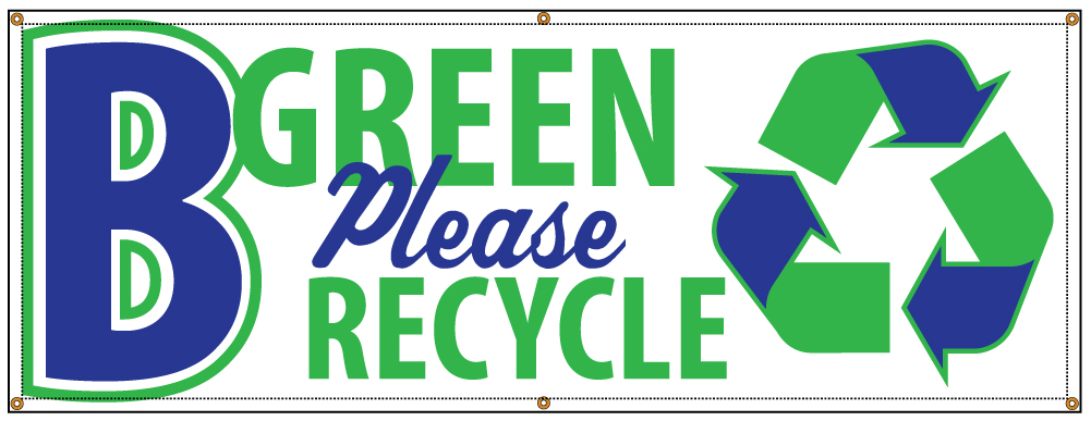 Buy our "We Recycle" banner at Signs World Wide