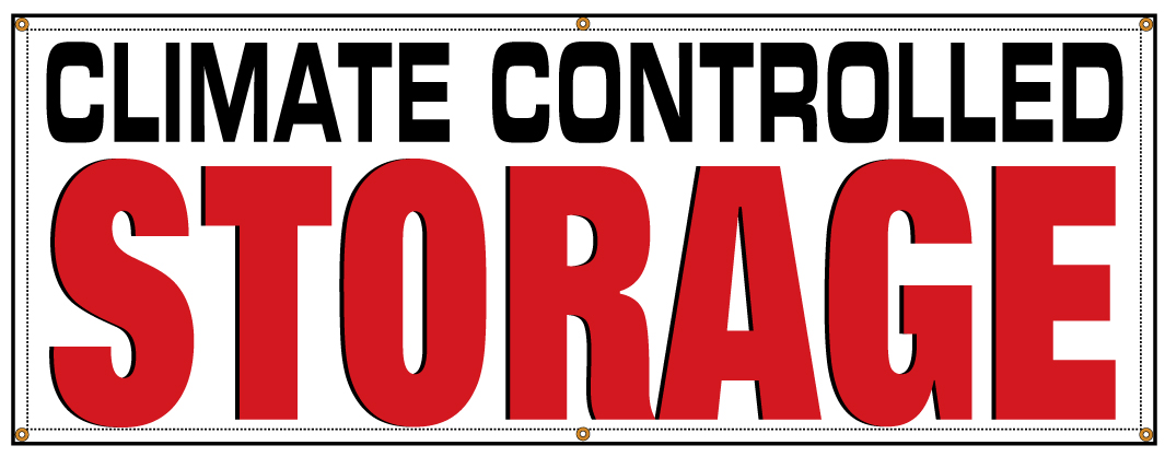 Buy our "Climate Controlled STORAGE" banner from Signs World Wide