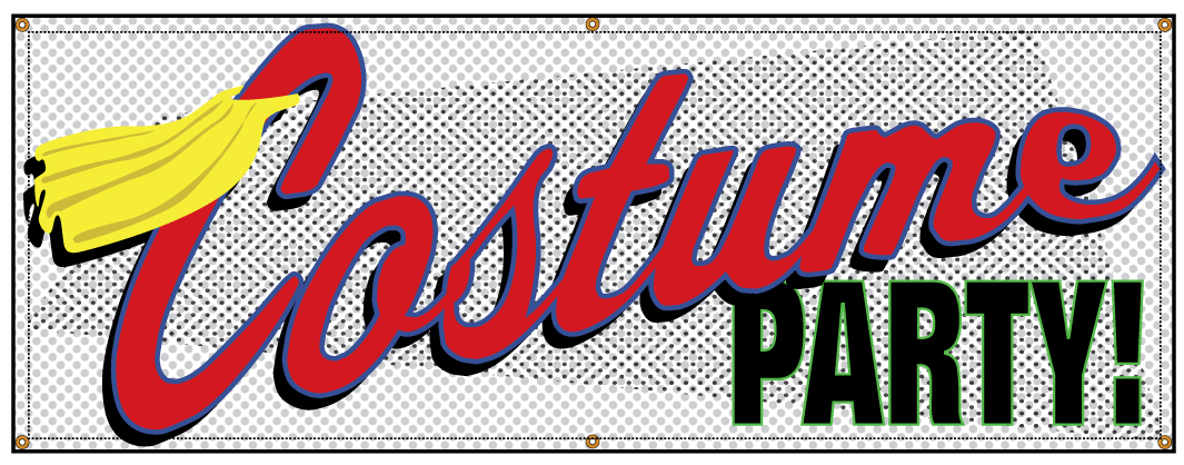 Buy our "Costume Party" banner from Signs World Wide