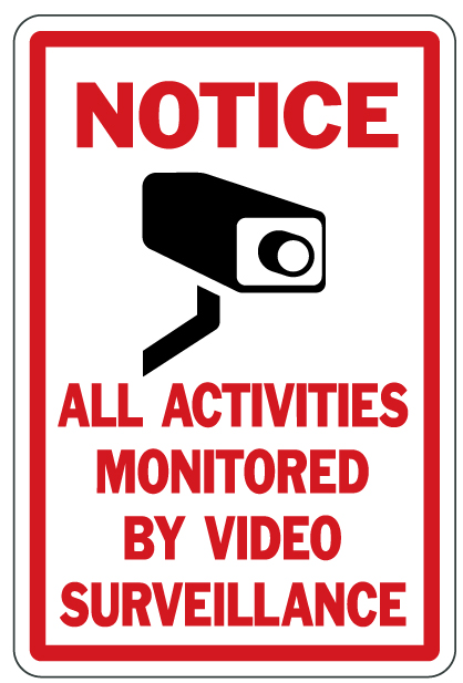 Buy our aluminum "Notice Video Surveillance" sign at Signs World Wide