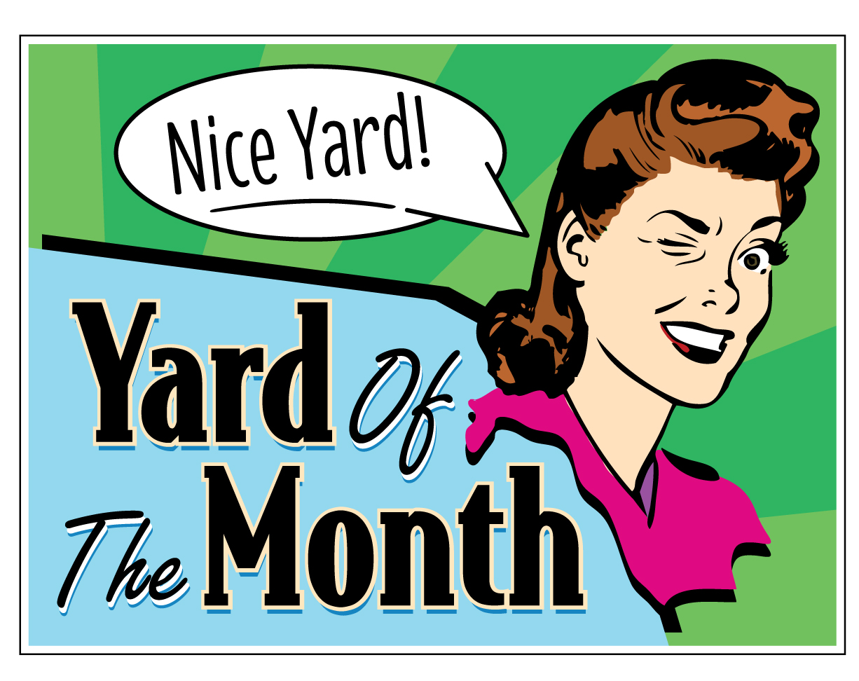 Buy our "Yard of the Month" retro corrugated plastic sign from Signs ...