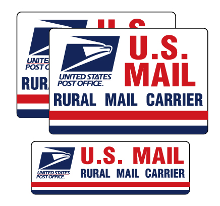Buy our "U.S. Mail Carrier" 12x18/6x18 magnetic sign kit at Signs World ...