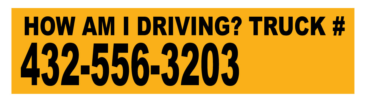 Buy our "How Am I Driving Petroleum Contractors" 4x16 Decal from Signs ...