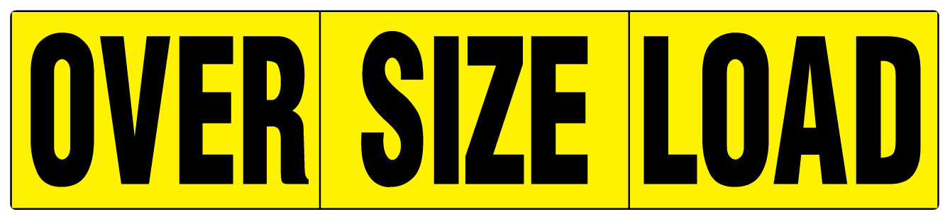 Buy our "Oversize Load" 18x84 magnetic from Signs World Wide