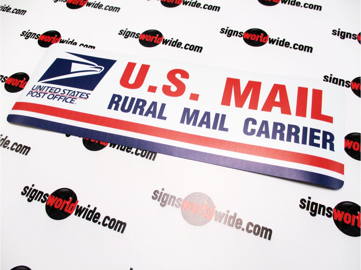 Buy our "U.S. Rural Mail Carrier" magnetic at Signs World Wide