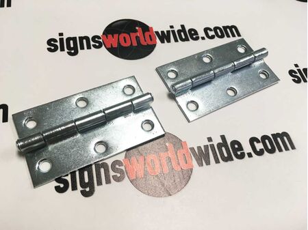 Buy our "Folding Sign Hinges" from Signs World Wide